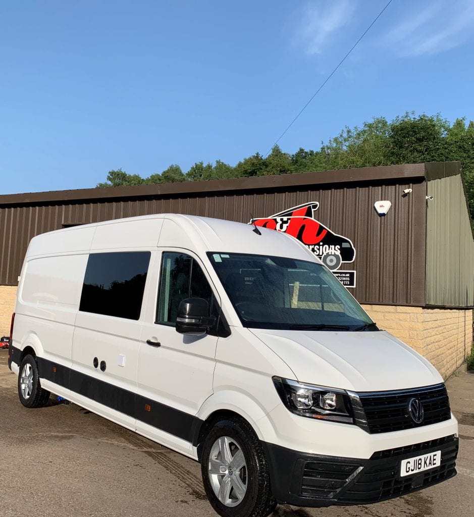 VW Crafter Conversion - Garage Area | C and H Campers